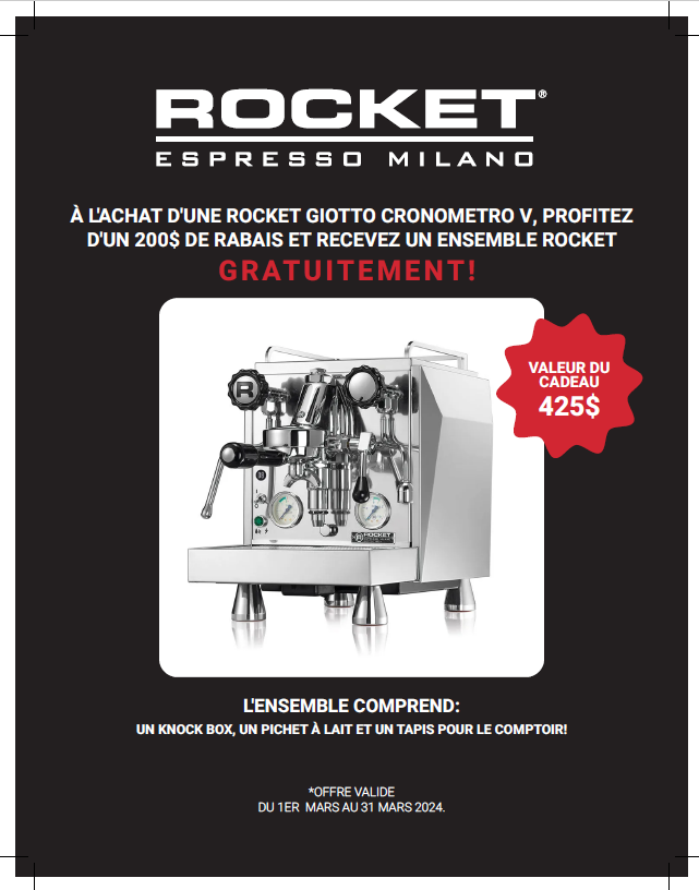 Promo de mars avec Rocket – italcaffe